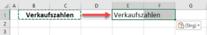 Verbundene Zellen in Excel und G-Sheets kopieren und einfügen - Automate Excel