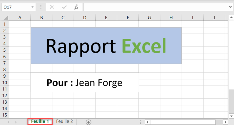 Comment Créer une Page de Couverture dans Excel - Automate Excel
