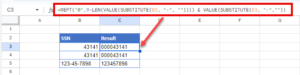 Format SSN Numbers in Excel and Google Sheets - Automate Excel